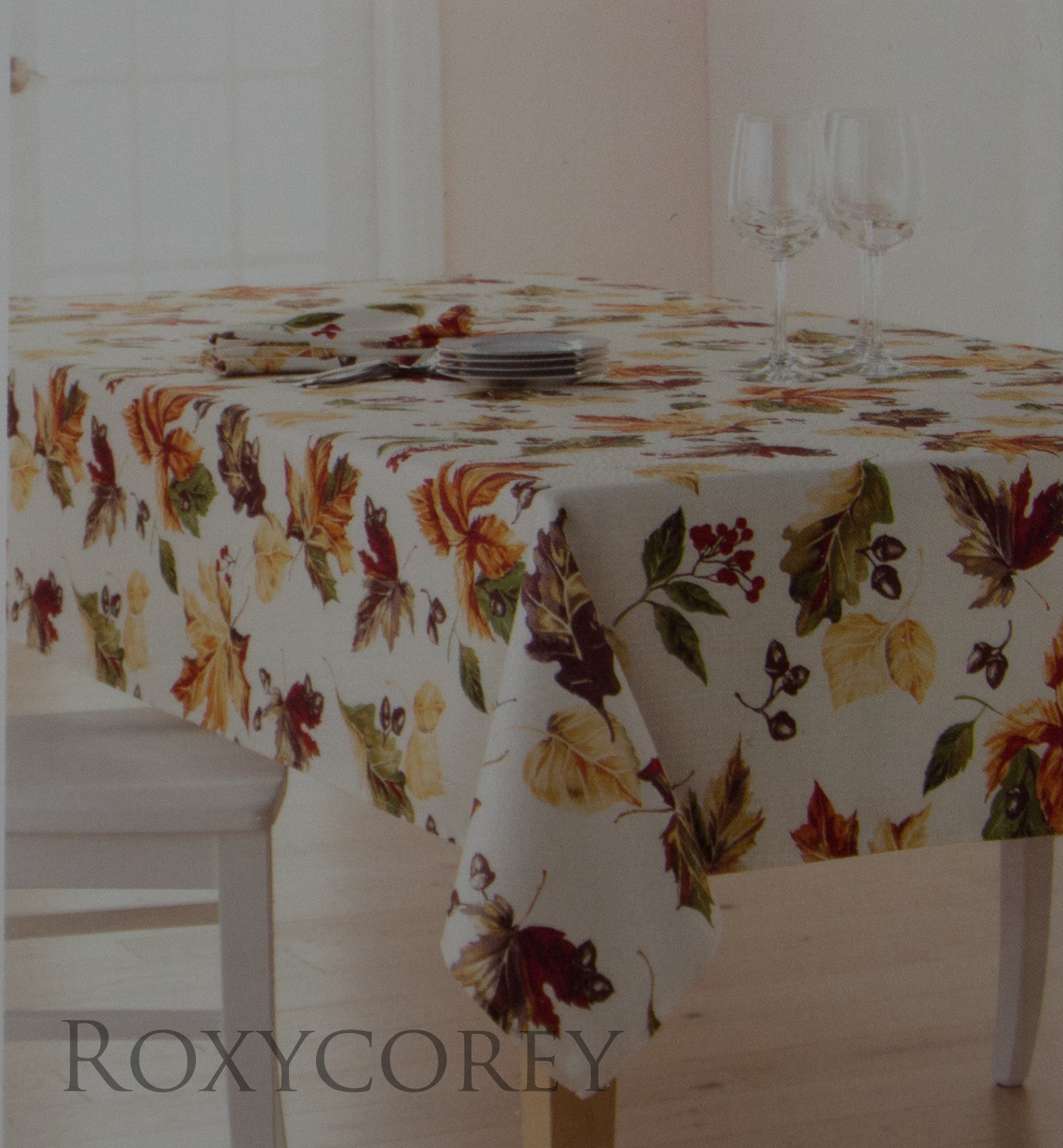 The Big One Fall Leaves Thanksgiving 60x102 Oblong Tablecloth NIP | eBay