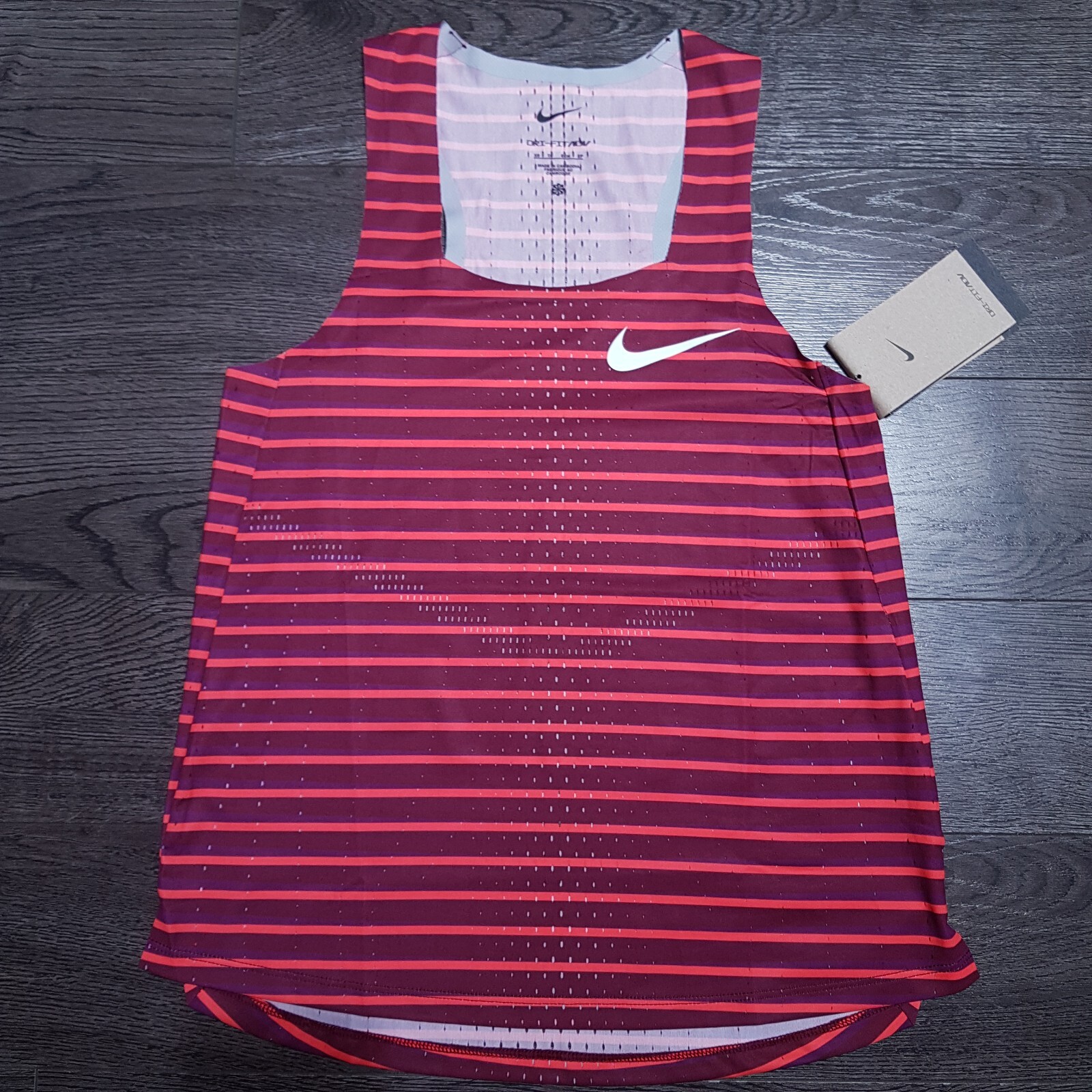 NIKE Elite Dri-FIT ADV AeroSwift Running Singlet Womens Size XS Xtra ...