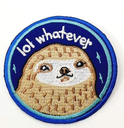 LOL WHATEVER Embroidered Poplar Patch Iron On Sew Message Badge Craft Applique | eBay UK