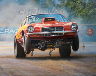 Drag Racing action prints...Barry Setzer Pro Stock Camaro | eBay