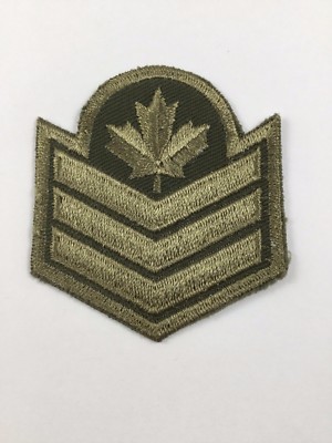 Authentic Canada Military Patch Army Combat Sergeant Canadian Insignia ...
