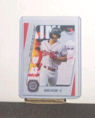 2023 Roman Anthony Greenville Drive Champions Rc Minor League Rookie ...
