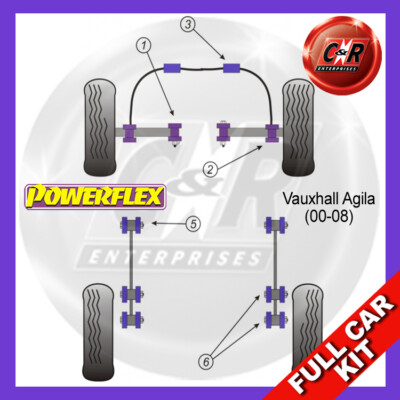 Powerflex Complete Bush Kit Fits Vauxhall / Opel Agila (00-05) | eBay UK