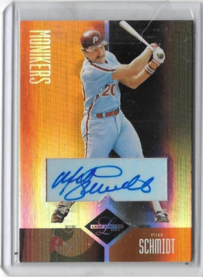 MIKE SCHMIDT 2004 LEAF LIMITED MONIKERS BRONZE CERTIFIED AUTOGRAPH#/100 ...