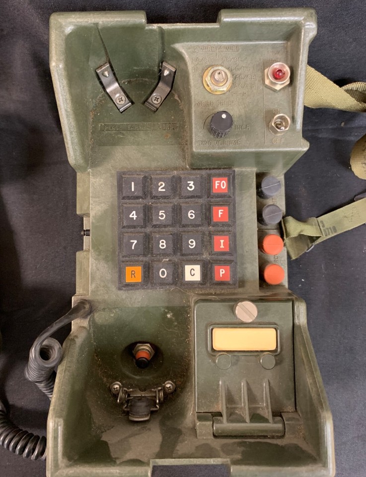 Military Telephone Set TA-838A/TT Star Dynamic Corp Field Phone Radio ...