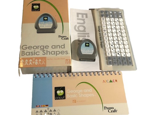 Cricut George and Basic Shapes Font Die Cartridge Complete Cecelia ...
