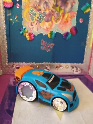 🦄Toy State International / "Road Rippers" Light Up Wheels Blue Race Car ...