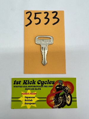 NOS YAMAHA MOTORCYCLE KEY GENUINE JAPAN ORIGINAL OEM PRE CUT # 3533 | eBay