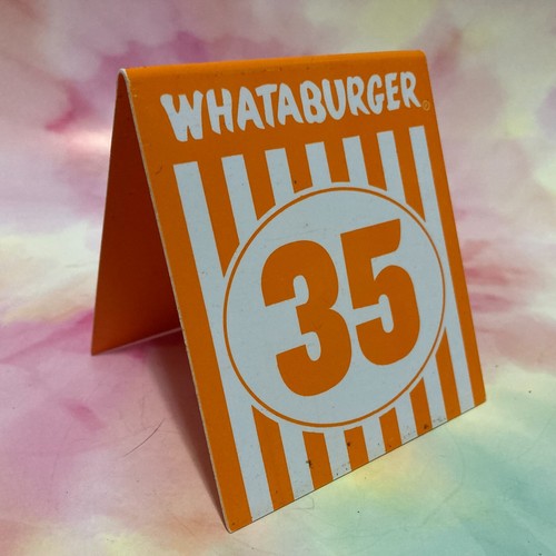 Whataburger Table Tent #'s You Pick The Number No Limit $5 Flat Rate ...
