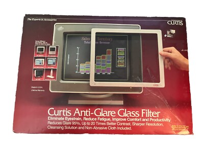 Curtis Manufacturing Computer Screen Anti-Glare Glass Filter Made in ...