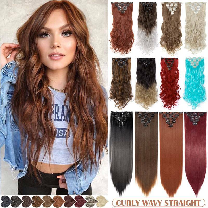 Natural Red Hair Extensions Clip In