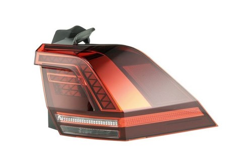 VW Tiguan Rear Light LED Right 16-17 Dark Red Lamp Driver Off Side O/S ...
