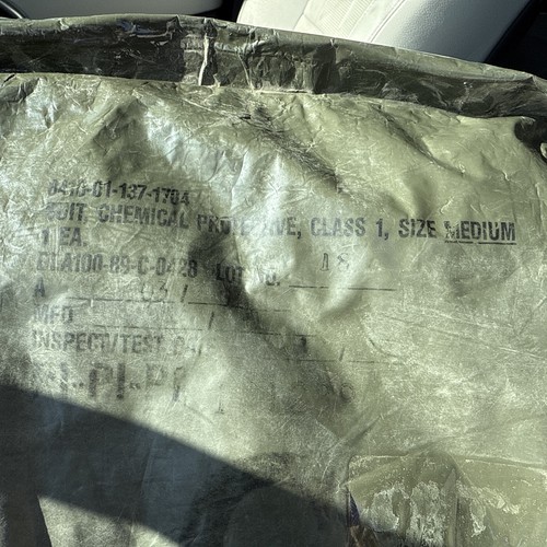 USGI MOPP Suit, Military NBC CBRN Chemical Protective Uniform Medium Un ...