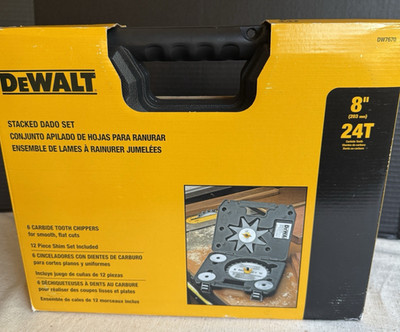 DEWALT DW7670 8-Inch 24-Tooth Stacked Dado Set | eBay