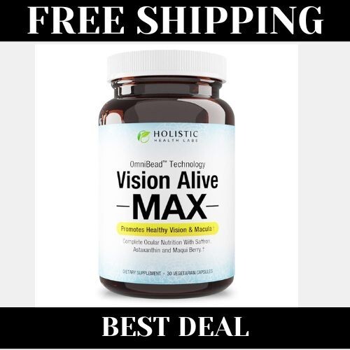 Vision Alive Max with 8 Natural Ingredients Lutemax® 2020, 30 Count ...