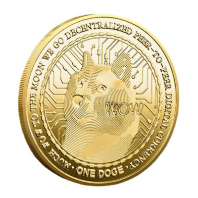 Dogecoin WOW Doge Coin Dog Commemorative gold Token Coin Collection ...