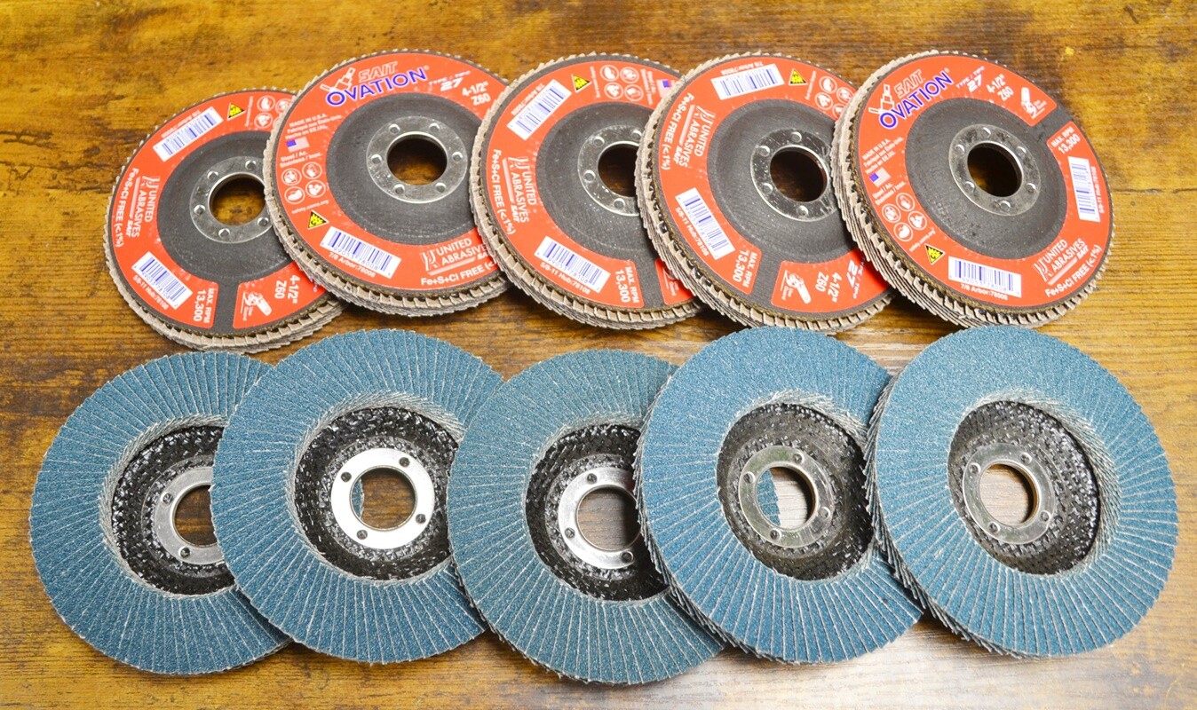 Sait Ovation 4-1/2” x 7/8” Z60 Flapper Disc Type 27, Box of 10 | eBay
