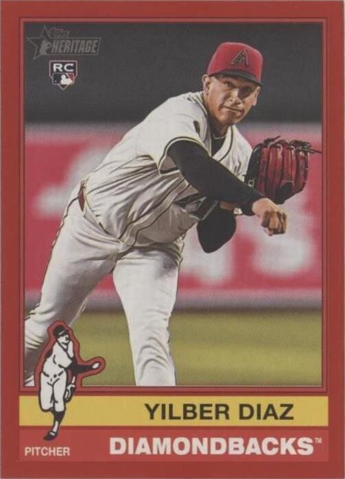 2025 Topps Heritage - Yilber Diaz #372 Red Border (RC) for sale online ...
