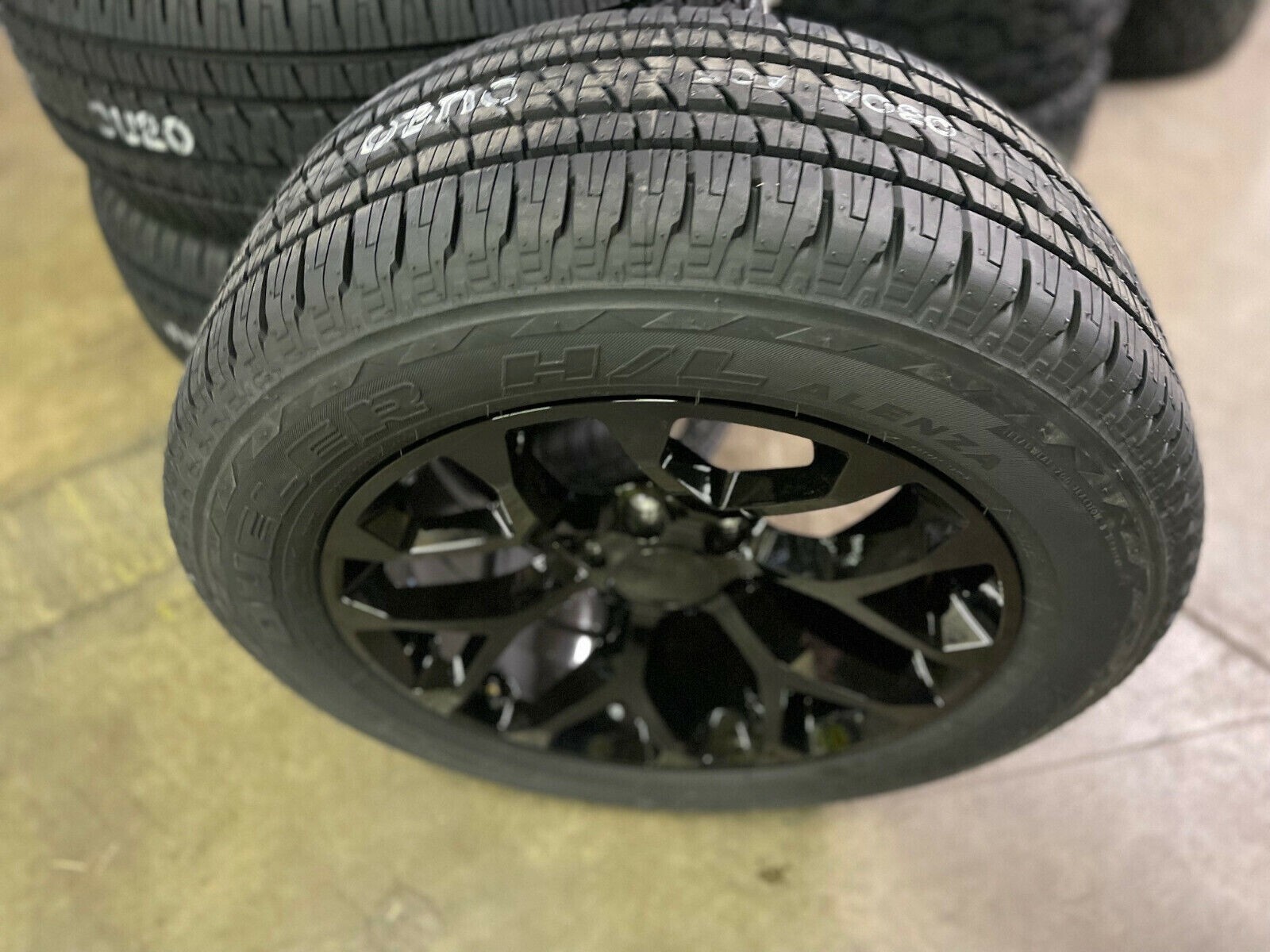 4 20x9 OE Snowflake Reps Wheels 32" Bridgestone Tires 6x5.5 Chevy ...