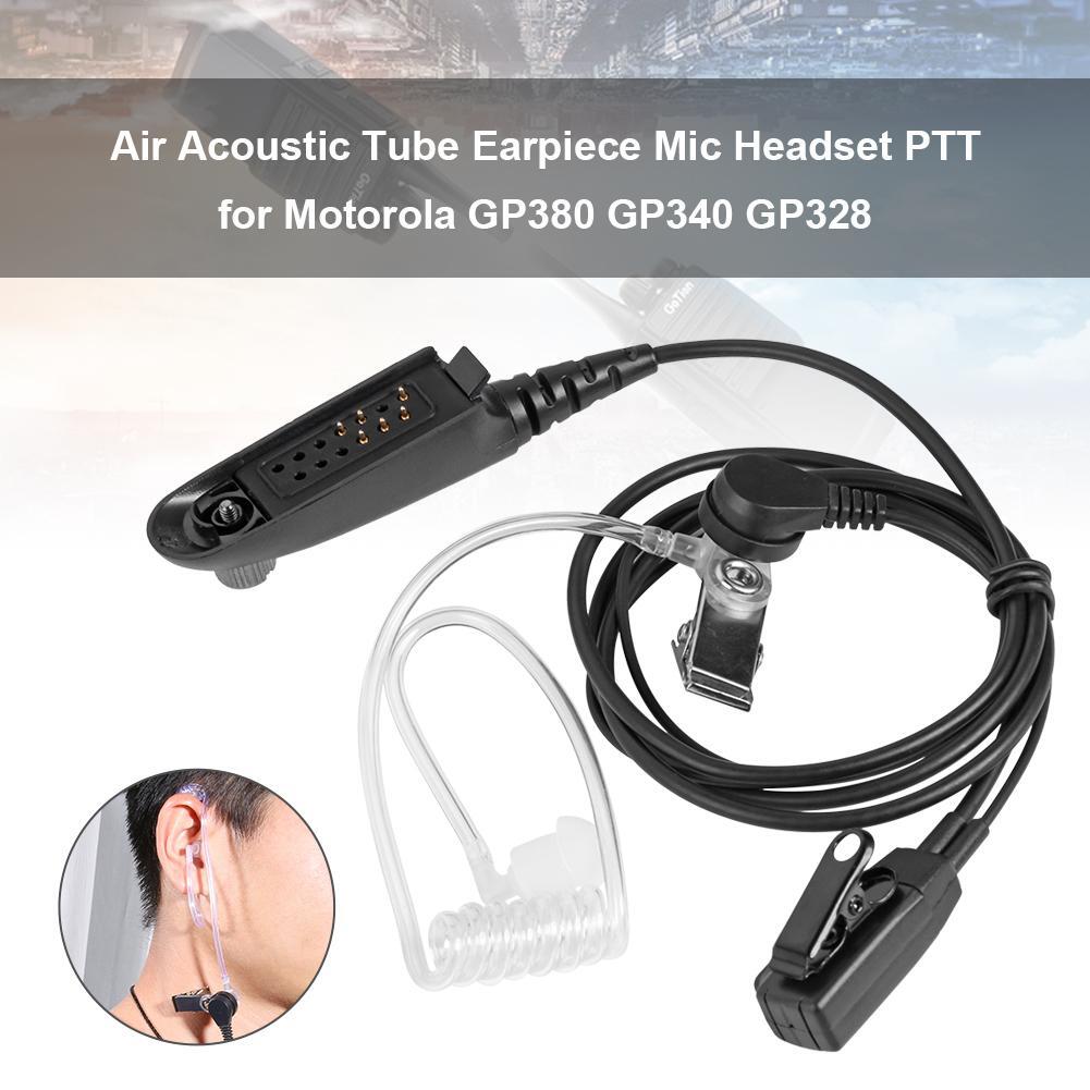 Earpiece Earphone for Motorola HT750 GP328 Walkie Talkie with PTT MIC ...