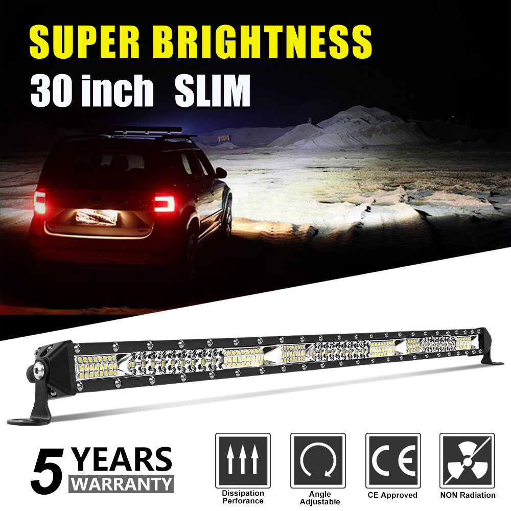 Ultra-thin LED Light Bar 32Inch 780W Slim Spot Flood Driving Lamp ...