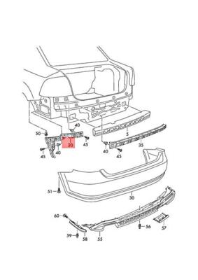 Genuine VW Polo Derby Vento-IND 1 Set Of Guide Profiles 6RU898393 | eBay