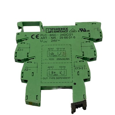 NEW OLD STOCK Phoenix Contact 24V Relay Base ONLY PLC-BSC-24DC/21 | eBay