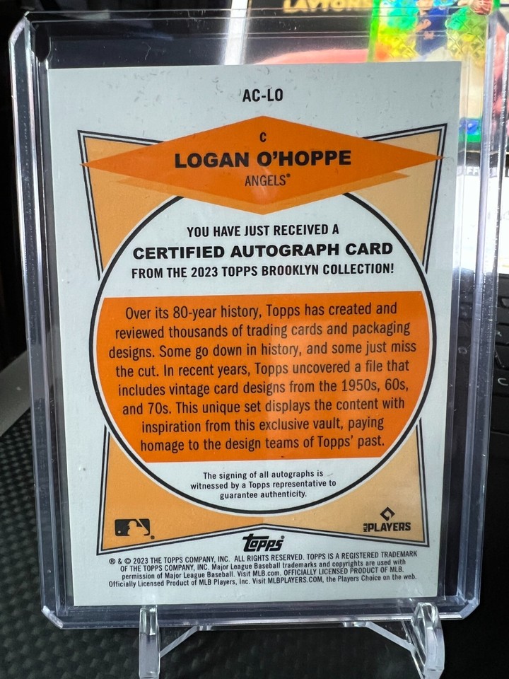 ⚾ 2023 Brooklyn Collection GOLD Logan O'Hoppe Auto 12/50 Angels | eBay