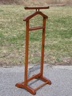 Vintage Solid Hardwood Gentleman's Valet Dressing Stand Clothing Hanger ...