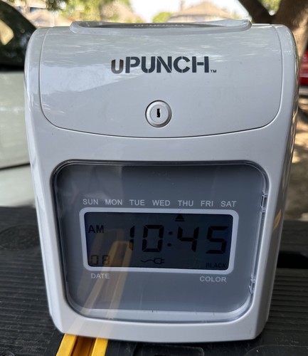 uPunch HN4000 Calculating Time Clock No Key - Office - Work | eBay