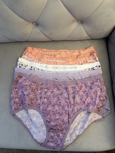 Comfort Choice Women’s Underwear Brief 6 Pack Size 10 %95 Cotton ...
