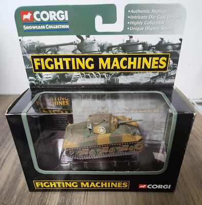 Corgi Fighting Machines M4 Sherman CS90108 WW2 Die-Cast Tank-Ex | eBay