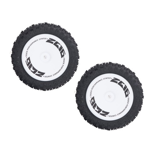 2PCS RC Car Front Tire Plastic Rubber Front Wheel Tire Replacement For ...
