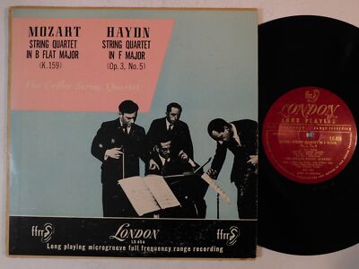 GRILLER STRING QUARTET Mozart Haydn LONDON 10" LP 33RPM violin viola ...