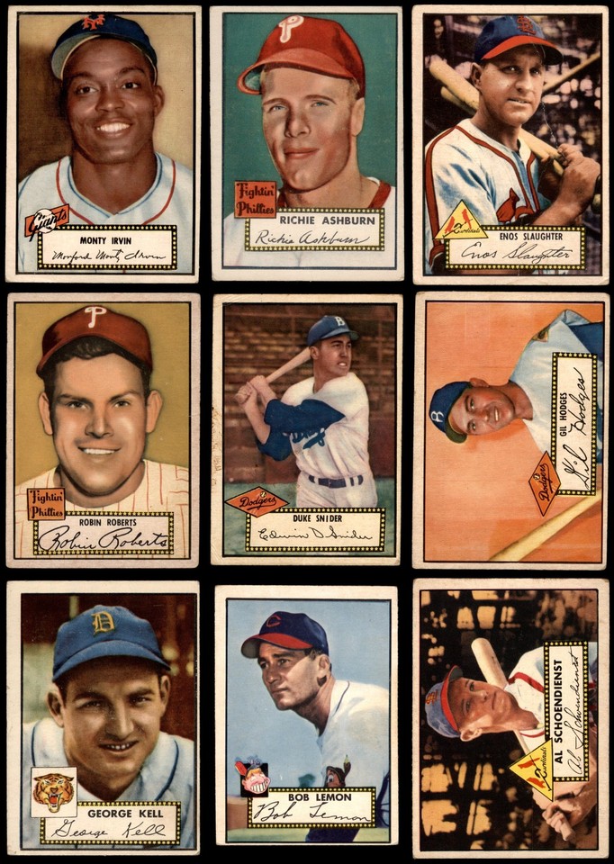 1952 Topps Baseball Low Number Complete Set Cards #1 to #310 2.5 - GD+ ...