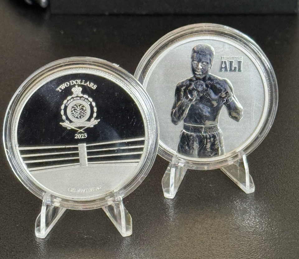 2023 1oz .999 Fine Silver Niue Muhammad Ali Proof Coins! | eBay