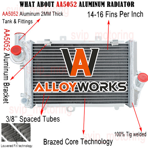 Aluminum Radiator Fit BMW K1 K75 K100 K1100 LT RS 1984-1997 1988 1989 ...