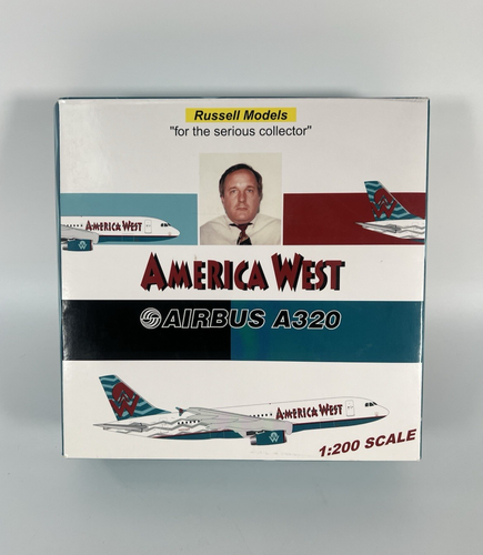 Russell Models 1:200 America West Airbus A320 Plastic Collectors Model ...