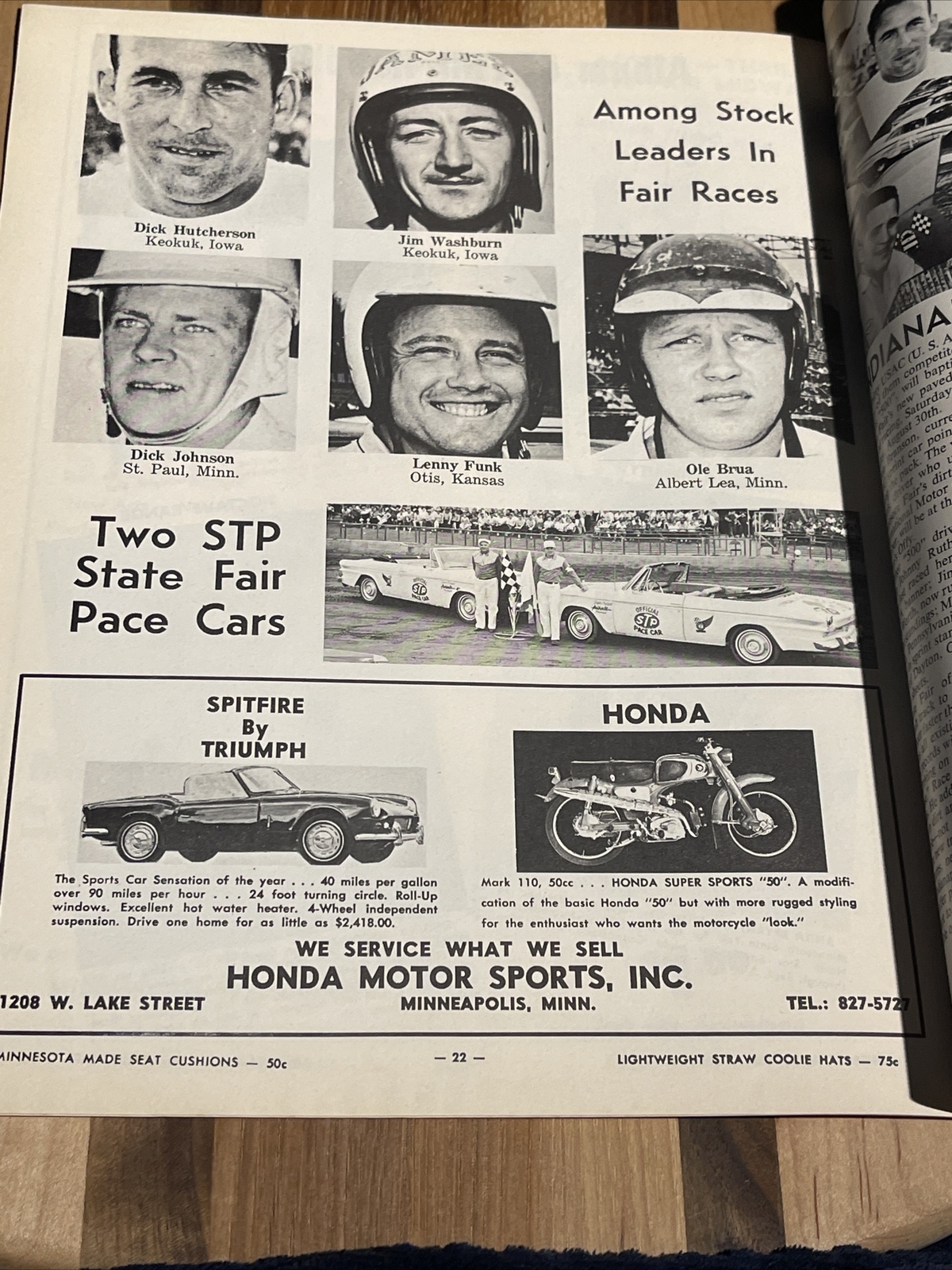 1964 Minnesota State Fair USAC Sprint Car Race Program | eBay