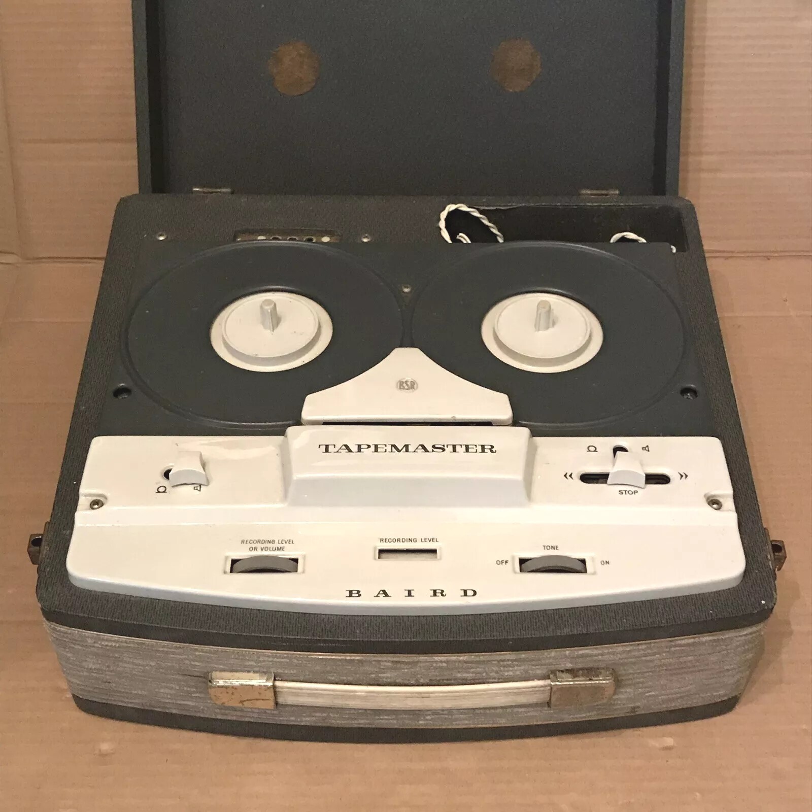 Vintage Baird Tapemaster BSR Reel to Reel Tape Recorder - Portable ...