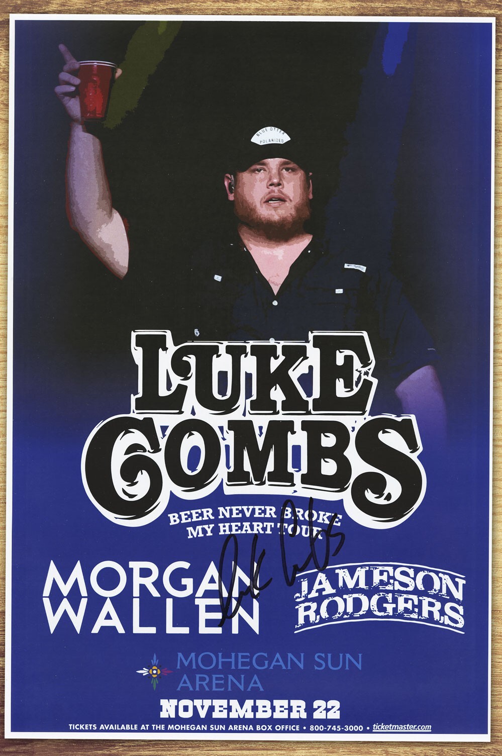 Luke Combs autographed gig poster | eBay