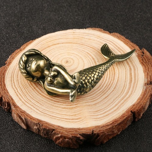 Handmade pure copper mermaid antique decorative handicraft collection ...