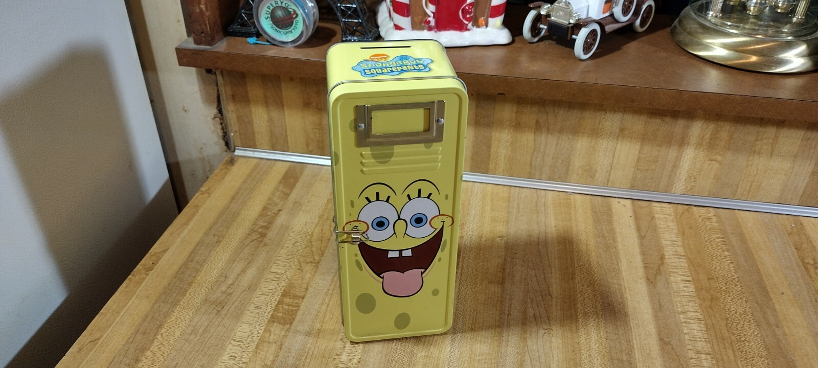 Spongebob Squarepants Metal Locker Piggy Bank Tin Box,2006,vg! | eBay