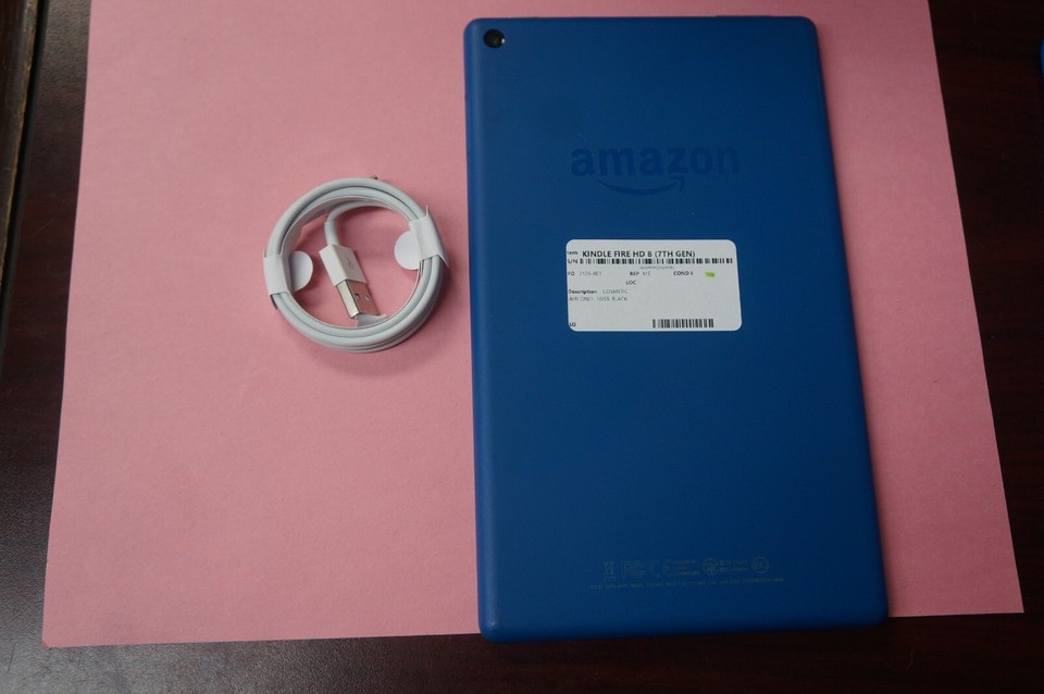 Amazon Fire HD 8 7th Generation 16GB, Wi-Fi, 8 inch Tablet BLUE FREE ...