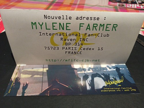 FL#138, Flyer Mylène Farmer Mfifc Anamorphose 09/1998 Format 30*20, Cartonné | eBay