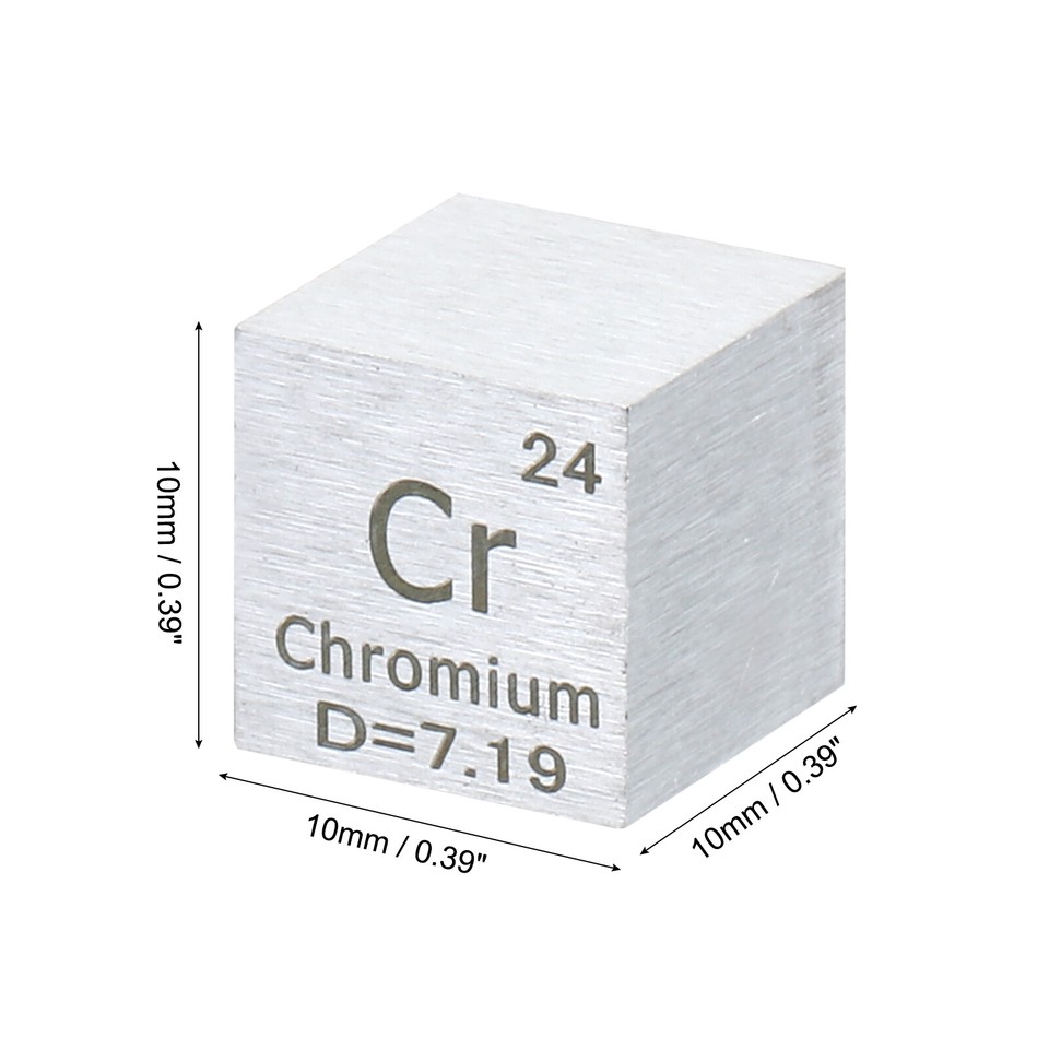 Chromium Cube,10mm Cr Density Cube High Density Element Cube Unique ...