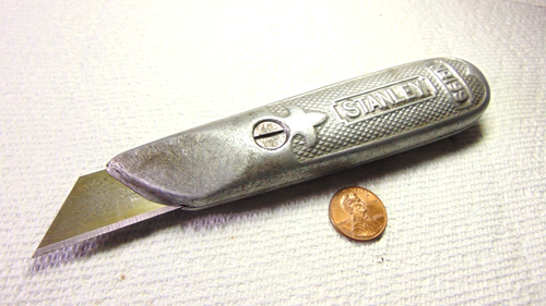 VINTAGE STANLEY No. 199 UTILITY KNIFE MADE IN USA HD ALUMINUM 2 NEW ...