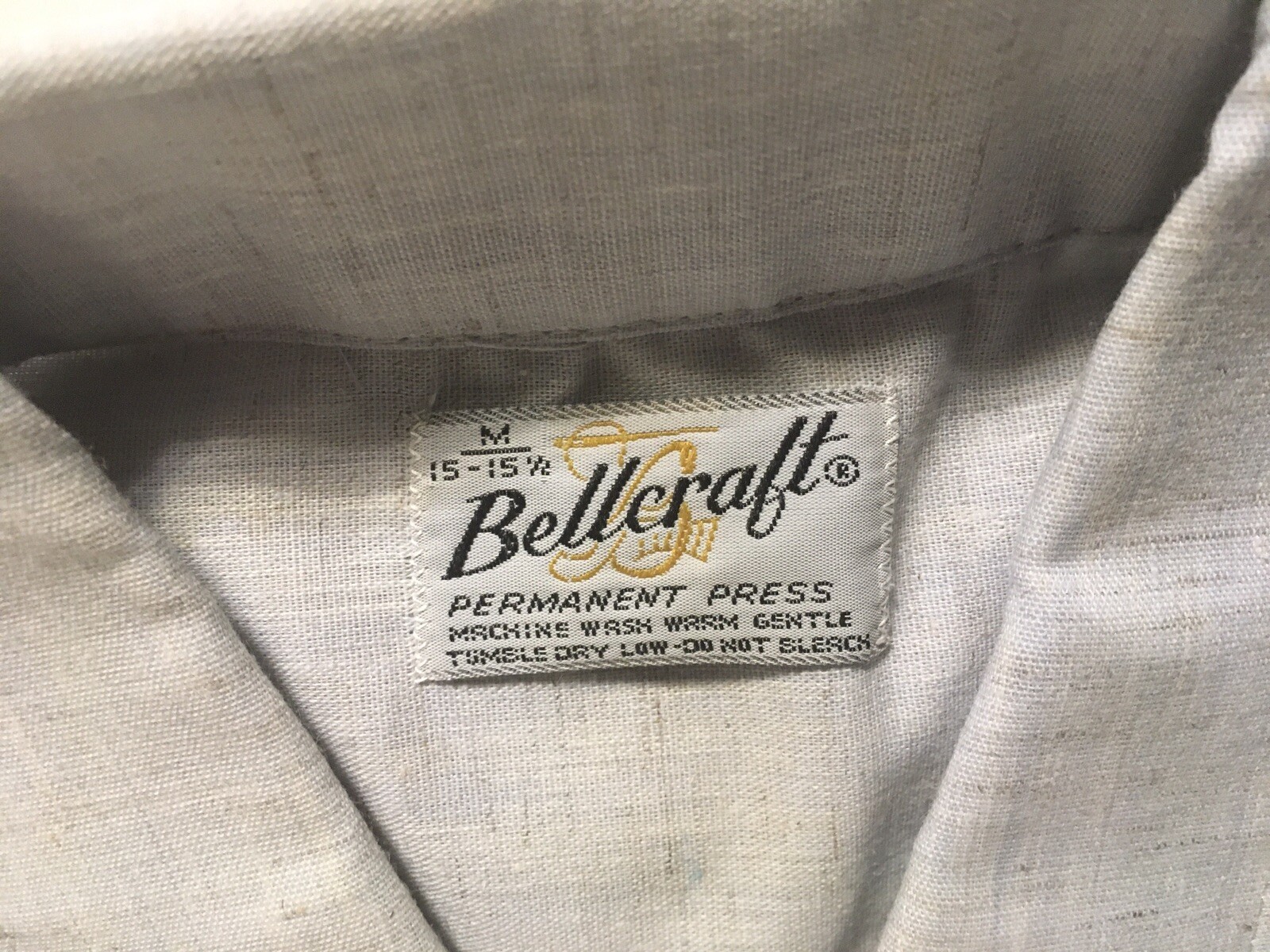 Vintage Bellcraft Men's Short Sleeve Button Down Shirt M 15-15 1/2 NOS | eBay