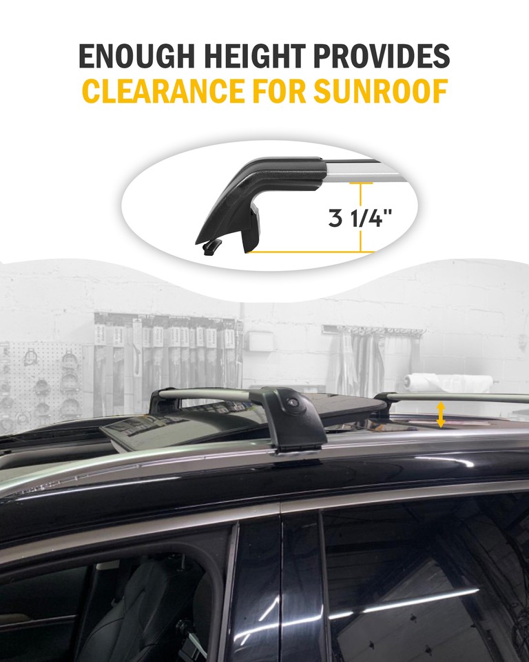 Lockable Roof Rack Cross Bars for Lexus RX RX350 RX350L RX450h RX450hL ...