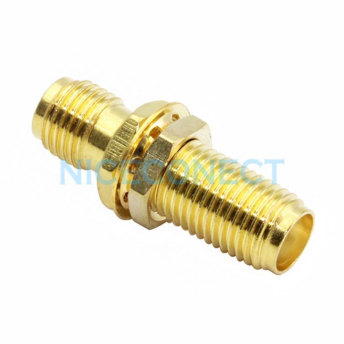 100x SMA Female to SMA Female Jack Bulkhead Nut RF Coax Adapter ...